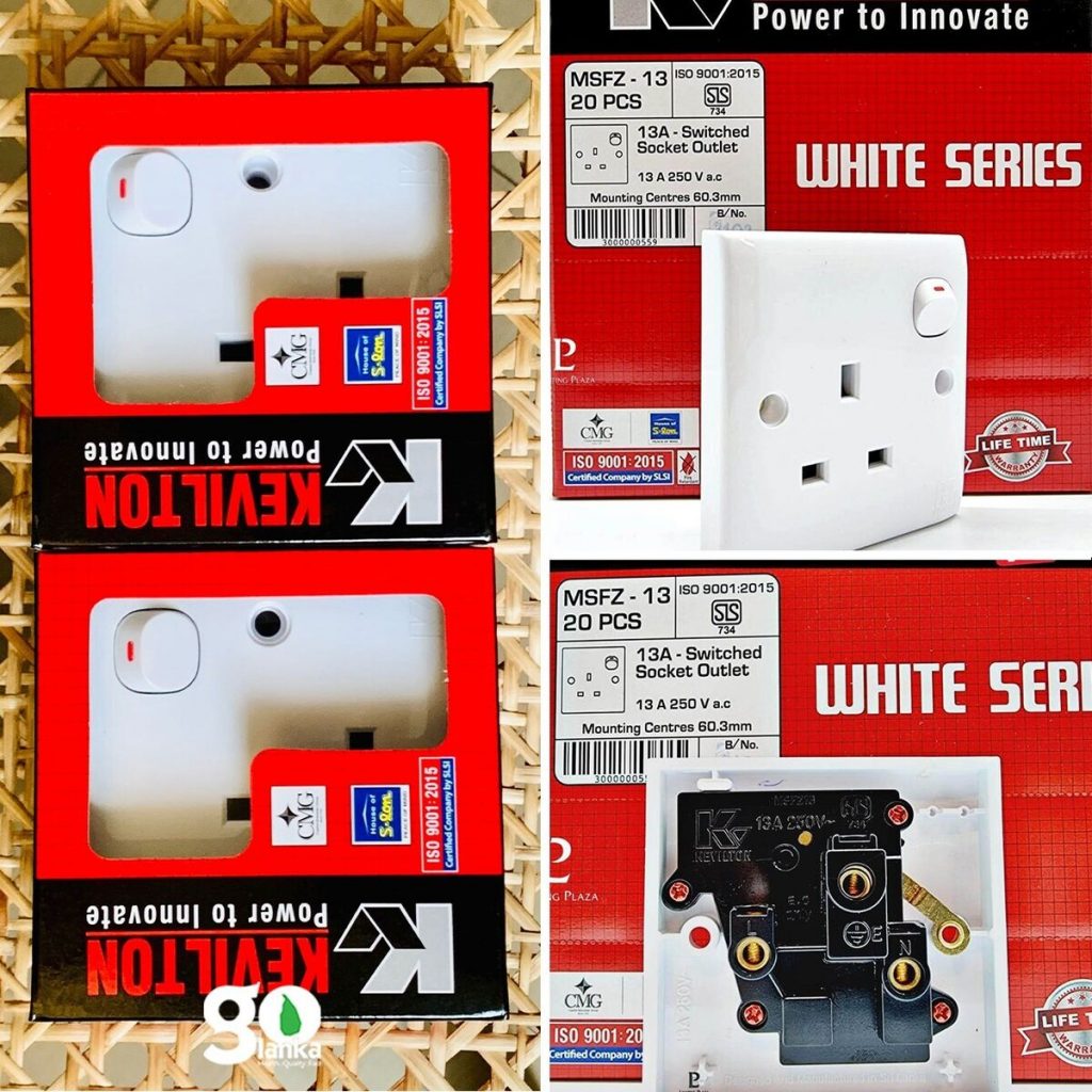 Kevilton - Socket 13 A White in Sri Lanka | Homemart | Shop Online