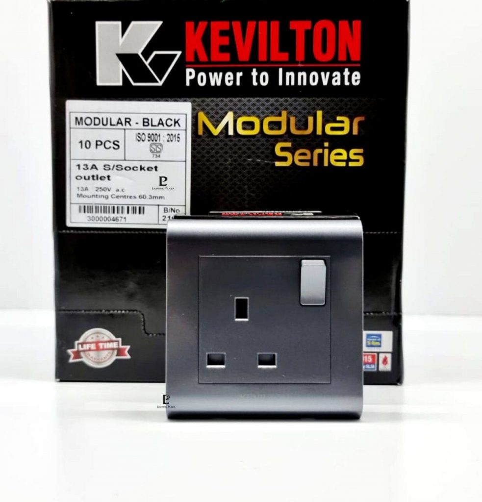 Kevilton - Socket - 13 A Black Modular in Sri Lanka | Homemart | Shop ...