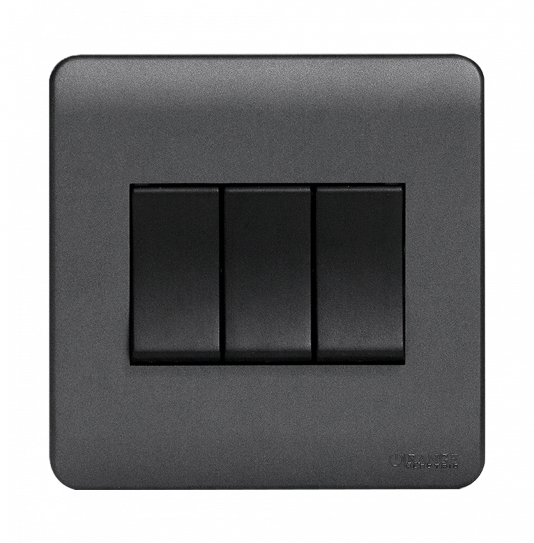 Orange - Socket 1 Way 3 Gang Switch Gunmetal M in Sri Lanka | Homemart ...
