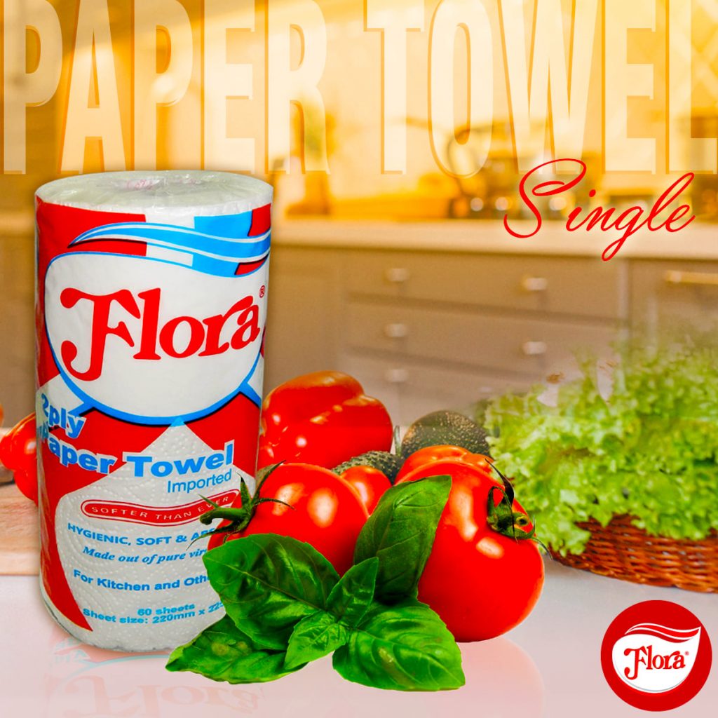 Flora - Kitchen Paper Towel 2Ply Single in Sri Lanka | Homemart | Shop ...