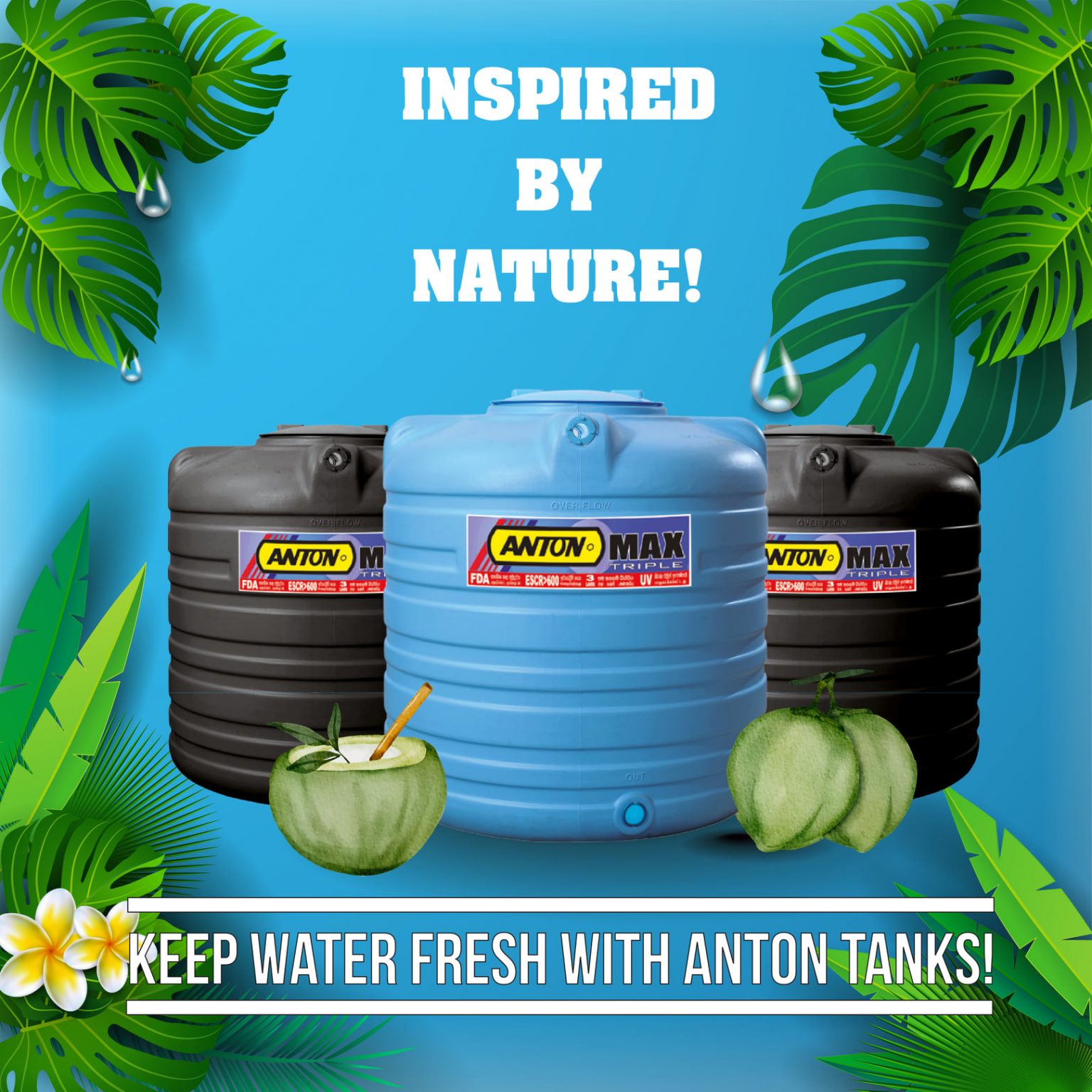 Anton - Max Tank Black 2000 Liters in Sri Lanka | Homemart | Shop Online