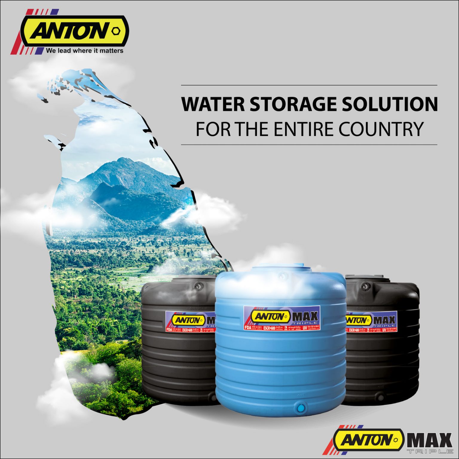 Anton - Max Tank Black 2000 Liters in Sri Lanka | Homemart | Shop Online