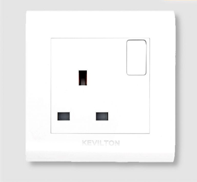 Kevilton - Socket 13 A White Modular in Sri Lanka | Homemart | Shop Online